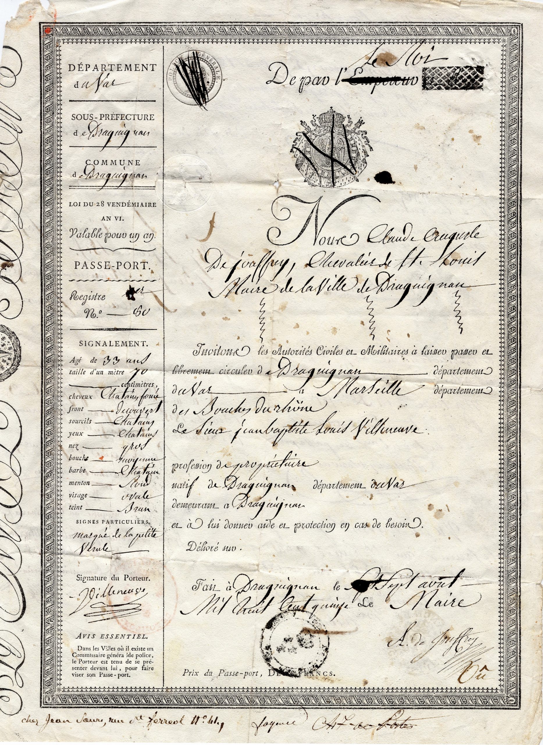 “Public functionaries alone are excepted”: Napoleon’s Passport System ...